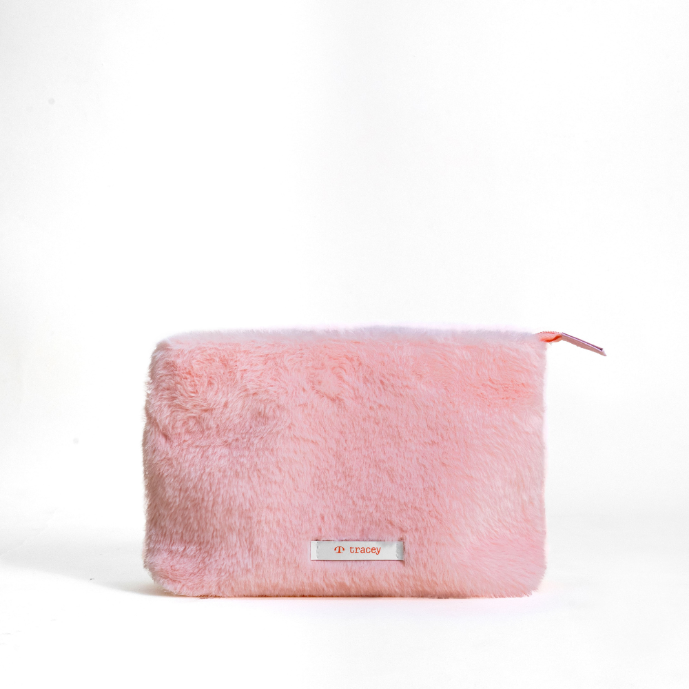 Tracey Faux Fur Fluffy Pouch